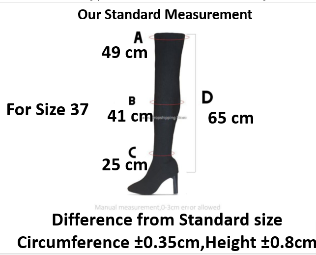 Blue overknee boots – Bootex BD