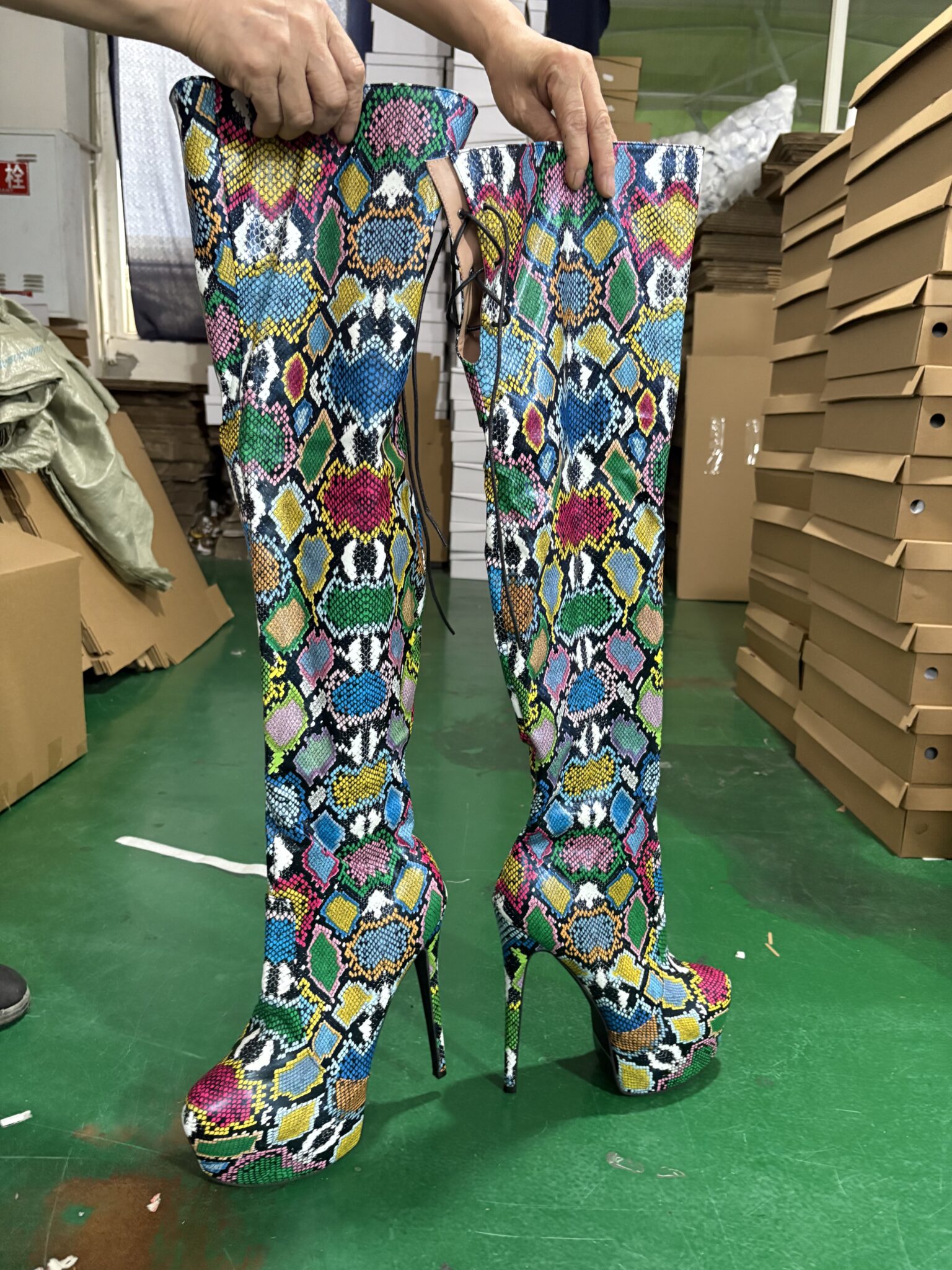 Full Body Snakeskin Boots – Bootex BD